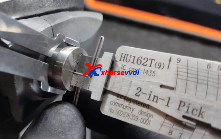 Dolphin XP-005 Cut VW HU162-T (9) All Key Lost with LISHI | XhorseVVDI.com