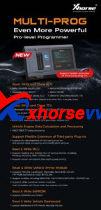VVDI PROG 2 Multi-Prog Programmer Software Download and Support List | XhorseVVDI.com