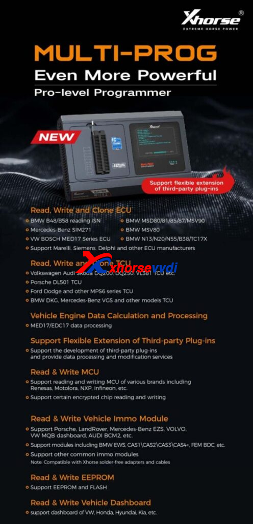 VVDI PROG 2 Multi-Prog Programmer Software Download and Support List | XhorseVVDI.com