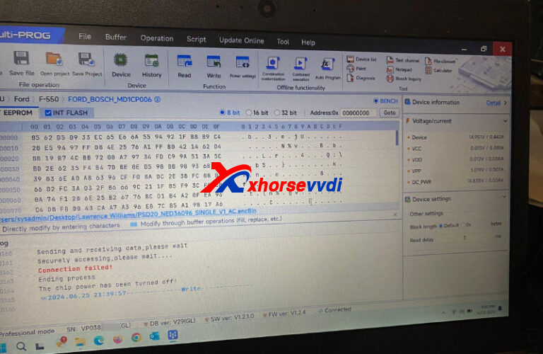 Solved! VVDI Multi Prog Fail to Read Ford F-550 MD1CP006 | XhorseVVDI.com