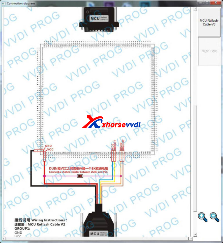VVDI PROG Program MB91F469 BGA Pinout | XhorseVVDI.com