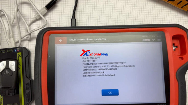 VVDI MLB Audi Q7 2017 Spare Key Programming Success | XhorseVVDI.com