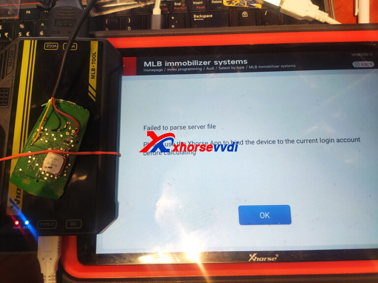 how to solve Key Tool Plus and MLB Key "Failed to parse server file" error | XhorseVVDI.com