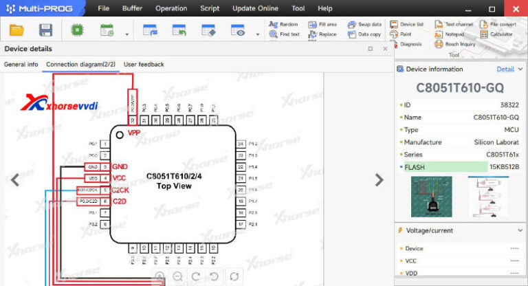 Multi Prog V53 Database Update Silicon Lab C8051F MCU | XhorseVVDI.com